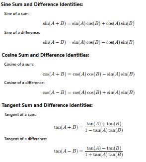 What are the Key Trigonometry Formulae for 2025?