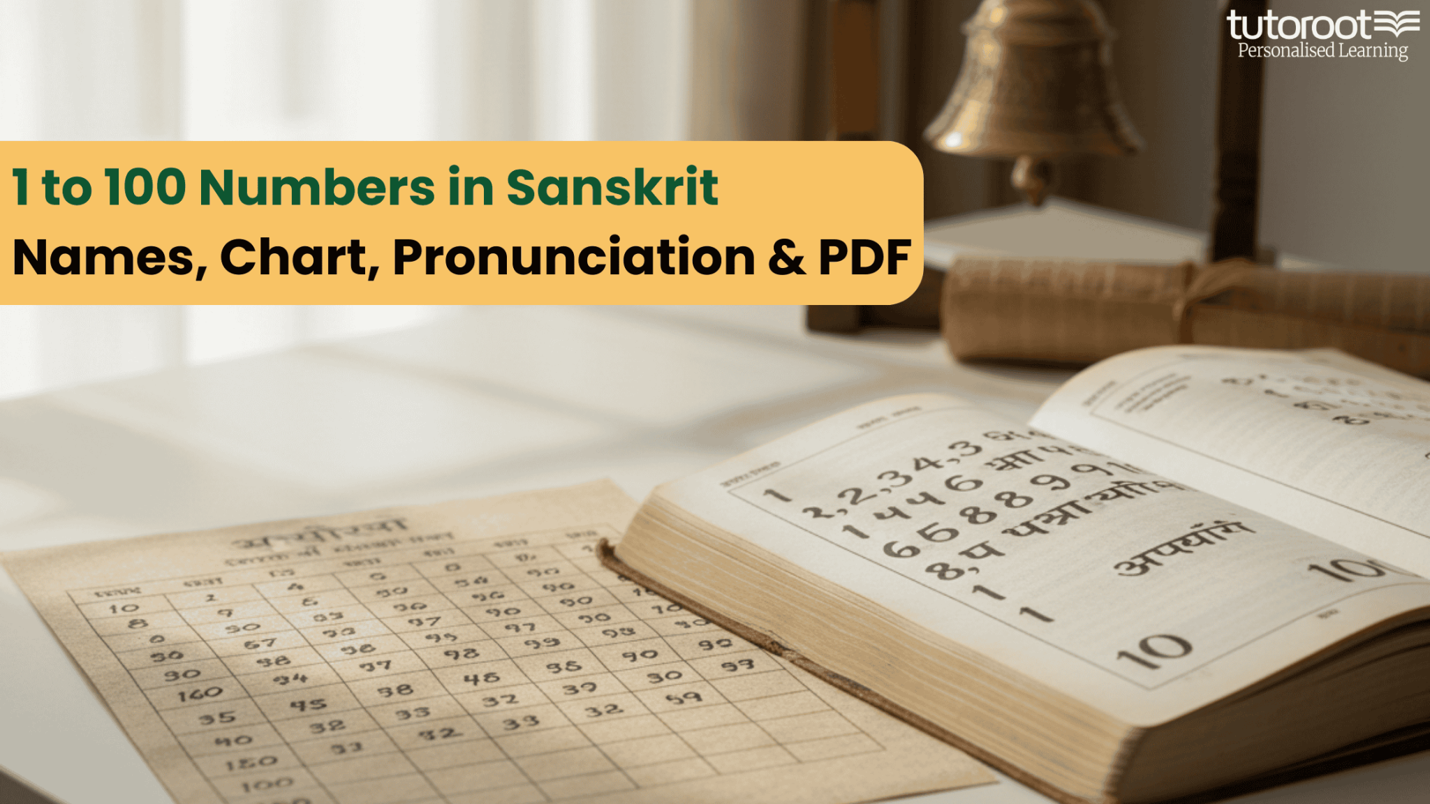 Sanskrit Numbers 1 to 100 – Complete Chart, Names & PDF